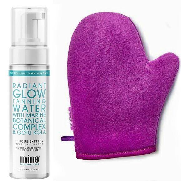 Mine Tan | Bath & Body | Minetanradiant Glow Tanning Water Mitt | Poshmark